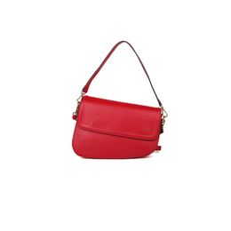 Giulia Monti Schultertasche in Karmesinrot