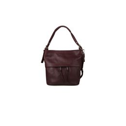 Giulia Monti Schultertasche Burgunderrot