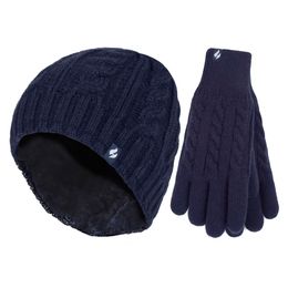 Heat Holders Damen Fleecegef&uuml;ttertes Thermohut- und Handschuhset f&uuml;r den Winter