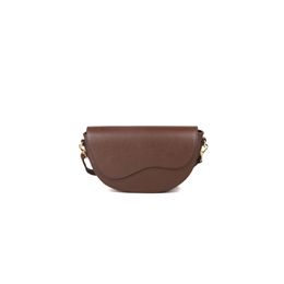 Giulia Monti Schultertasche Walnussbraun