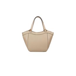 Giulia Monti Schultertasche Grau Beige