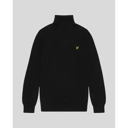 Lyle & Scott Lyle & Scott Baumwolle-Merino Rollkragenpullover - Schwarz