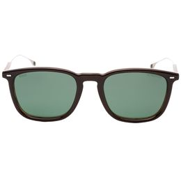 HUGO BOSS &ndash; Sonnenbrille mit braunem Rahmen und gestreiften Gl&auml;sern