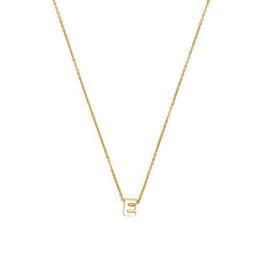 Luxenter Halskette mit 18-kar&auml;tiger Gelbgold-Finish &ndash; Alphabet