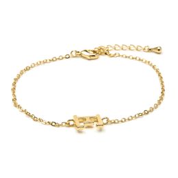 Luxenter Armband mit 18-kar&auml;tiger Gelbgold-Oberfl&auml;che &ndash; Alphabet
