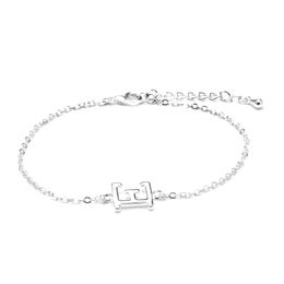 Luxenter Armband mit Silberfinish &ndash; Alphabet