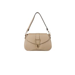 Giulia Monti Schultertasche Grau Beige