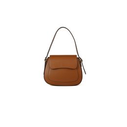 Giulia Monti Schultertasche Goldbraun