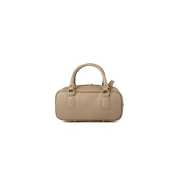 Giulia Monti Schultertasche Grau Beige