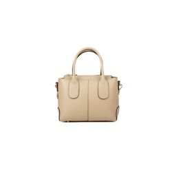 Giulia Monti Schultertasche Grau Beige