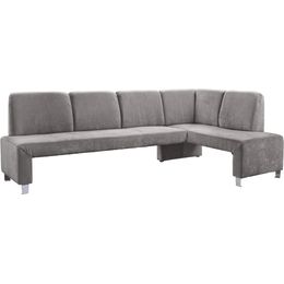 Eckbank exxpo - SOFA FASHION "Intenso, viele Bezugsstoffe Cord, Struktur 243/158 cm (B/T)", cappuccino, B:243cm H:92cm T:158cm, Zusammensetzung: Polyester 100%, Sitzb&auml;nke, Eckbank, hohe Bodenfreiheit, frei im Raum stellbar, hoher Sitzkomfort
