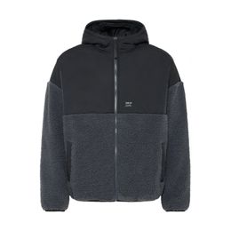 !Solid Fellimitatjacke SOLID "Fellimitatjacke SDMark", Herren, Gr. XL, grau (iron gate), Obermaterial: 100% Polyester PES., Jacken