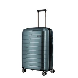 Trolley Travelite "AIR BASE Reisekoffer Hartschale", Gr. B/H/T: 45cm x 67cm x 27cm 71 l, ice blau, Polypropylen, Koffer, kratzresistenter Oberfl&auml;che und cleverer Innenaufteilung