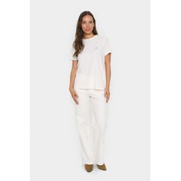 Saint Tropez T-shirt Gerade Passform white