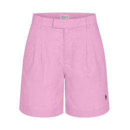 U.S. Polo Assn. Damen Leinenshorts aus Leinen-Baumwollmix