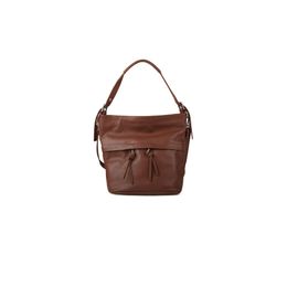 Giulia Monti Schultertasche Walnussbraun