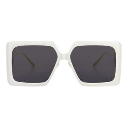 Dior Diorsolar - Sonnenbrille Mit Elfenbeinfarbenem Rahmen Und Dunkelgrauen Gl&auml;sern