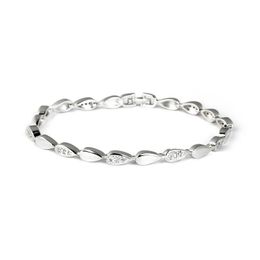 Luxenter Armband mit funkelnden Zirkonia-Steinen, rhodiniert &ndash; Tanal