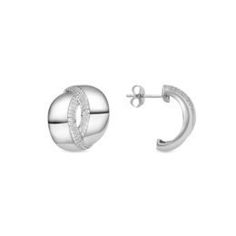 Luxenter Ohrringe aus 925er Sterlingsilber mit Zirkonia, rhodiniert &ndash; Asrae