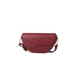 Giulia Monti Schultertasche Burgunderrot