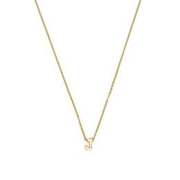 Luxenter Halskette mit 18-kar&auml;tiger Gelbgold-Finish &ndash; Alphabet