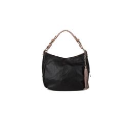 Giulia Monti Schultertasche Schwarz Nude