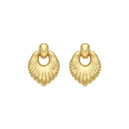 Luxenter Ohrringe mit 18 Karat Gelbgold-Finish &ndash; Rajba
