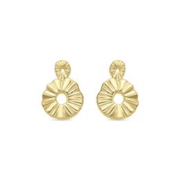 Luxenter Ohrringe mit 18-kar&auml;tiger Gelbgold-Finish &ndash; Akdro