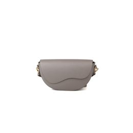 Giulia Monti Schultertasche Grau Braun