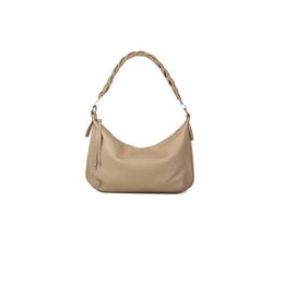 Giulia Monti Schultertasche Grau Beige