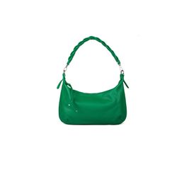 Giulia Monti Schultertasche Klassisches Gr&uuml;n