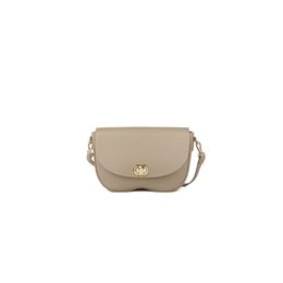 Giulia Monti Schultertasche Grau Beige