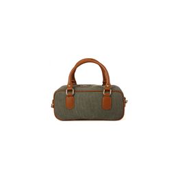 Giulia Monti Schultertasche Milit&auml;rgr&uuml;n Goldbraun