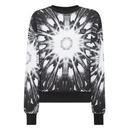 Plein Sport Sweatshirt Optisches Blumenmuster