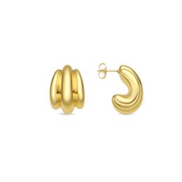 Luxenter Ohrringe mit 18 Karat Gelbgold-Finish &ndash; Jurfo