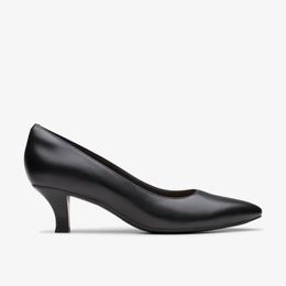 Clarks Kepley Vine Schwarze Leder Schuhe