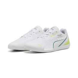Sneaker Puma "Puma x ASTON MARTIN ARAMCO F1 TEAM Drift Cat 11 Sneakers Herren", Herren, Gr. 39, wei&szlig; lime shimmer gr&uuml;n, Obermaterial: Textil, Synthetik. Futter: Textil. Innensohle: Textil. Laufsohle: Gummi, Schuhe Sneaker