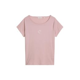 Marc O'Polo T-Shirt MARC O'POLO, Damen, Gr. L, mild rose, Single Jersey, Obermaterial: 100% Baumwolle, regular fit normal, U-Boot-Ausschnitt, Shirts T-Shirt, regular aus leichtem Single Jersey