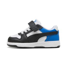 Sneaker Puma "REBOUND SLAM LO AC INF", M&auml;dchen, Gr. 22, Puma wei&szlig;, Puma schwarz, Puma team royal, Synthetik, Schuhe Sneaker
