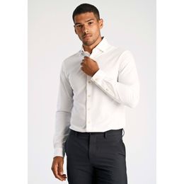 Businesshemd LINDBERGH "Business-Casual-Hemd Relaxed Fit", Herren, Gr. L, Normalgr&ouml;&szlig;en, wei&szlig;, Obermaterial: 100% Baumwolle, Hemden