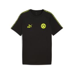 T-Shirt Puma "Borussia Dortmund KING T-Shirt Herren", Herren, Gr. M, gelb (schwarz gelb alert), Obermaterial: 100% Baumwolle. Rippe: 29% Polyester, 71% Baumwolle. Besatz: 100% Polyester, clean, regular fit, Rundhals, Shirts T-Shirt