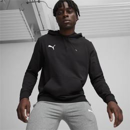Kapuzensweatshirt Puma "TEAMGOAL CASUALS HOODY", Herren, Gr. S, schwarz-wei&szlig; (Puma schwarz, Puma wei&szlig;), Sweatware, Obermaterial: 100% Baumwolle, unifarben, regular fit normal, Rundhals, angesetztes B&uuml;ndchen, Sweatshirts, mit Kapuze, Rundhalsausschnitt, Regular Fit, mit K&auml;ngurutasche