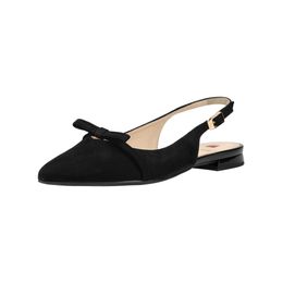 H&ouml;gl Ballerina H&Ouml;GL "H&ouml;gl Ballerinas Veloursleder", Damen, Gr. 37, schwarz, Veloursleder, Schuhe Ballerina