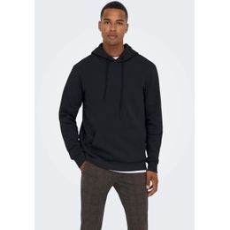 Only & Sons Kapuzensweatshirt ONLY & SONS "CERES LIFE HOODIE SWEAT", Herren, Gr. XXL, navy, Obermaterial: 65% Baumwolle, 35% Polyester, unifarben, normal normal, Rundhals, B&uuml;ndchen, Sweatshirts