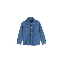 Marc O'Polo Langarmhemd MARC O'POLO "aus Bio-Baumwoll-Denim", Jungen, Gr. 104/110, Normalgr&ouml;&szlig;en, light blau denim, Obermaterial: 100% Baumwolle, unifarben, regular fit normal, Manschette, Hemden