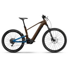 Haibike ALLTRAIL 6 Performance CX 800Wh mixed - S - E-MTB Allmountain-Trail (120-150 mm) - leather/platinum blue glossy