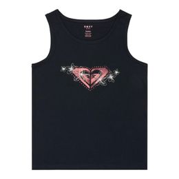 Tanktop Roxy "Miaregular", M&auml;dchen, Gr. 10(140-148cm), anthrazit, Obermaterial: 100% Baumwolle;, Tops Tanktop