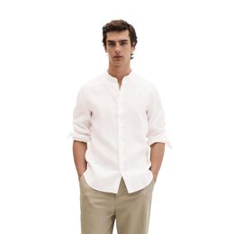 Marc O'Polo Langarmhemd MARC O'POLO "aus reinem Leinen", Herren, Gr. XL, Normalgr&ouml;&szlig;en, wei&szlig;, Obermaterial: 100% Leinen, unifarben, regular fit normal, Doppelmanschette, Hemden