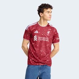 Fu&szlig;balltrikot adidas Performance "LFC H JSY", Herren, Gr. L, active maroon, Obermaterial: 100% Polyester, Rundhals, Trikots Fu&szlig;balltrikot, mit Climacool Technologie, schmal geschnitten