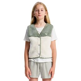 Sweatshirt Roxy "Iconic Color Block", M&auml;dchen, Gr. 6(115-120cm), oil gr&uuml;n, Obermaterial: 100% Polyester;, Sweatshirts Sweatshirt